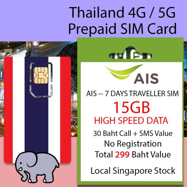 AIS Traveller Tourist SIM Card – SIMCard.SG